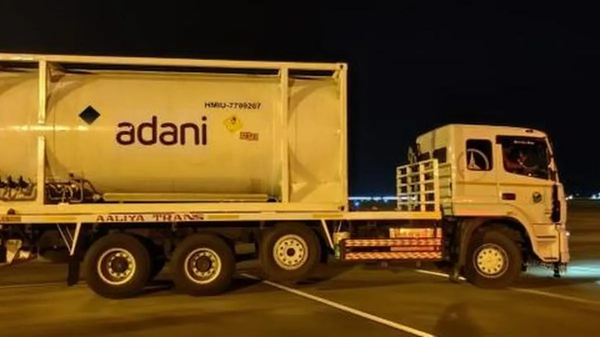 Adani Group delivers three oxygen containers in Kerala - The ...