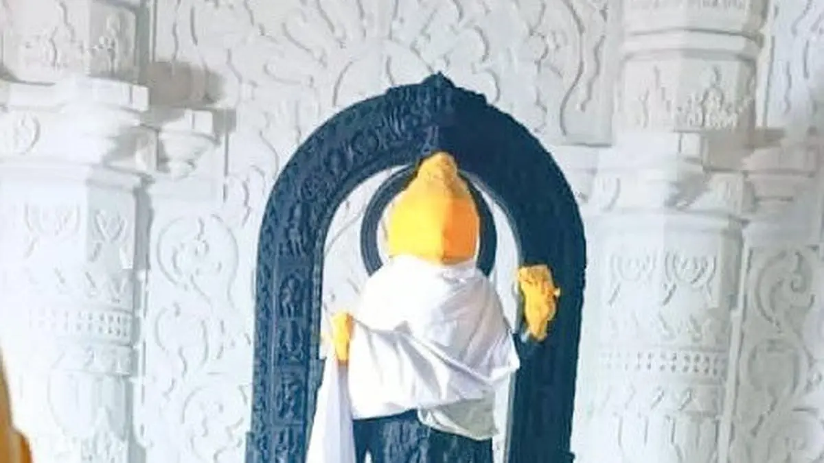 New idol of Lord Ram placed inside Ayodhya temple - The HinduBusinessLine