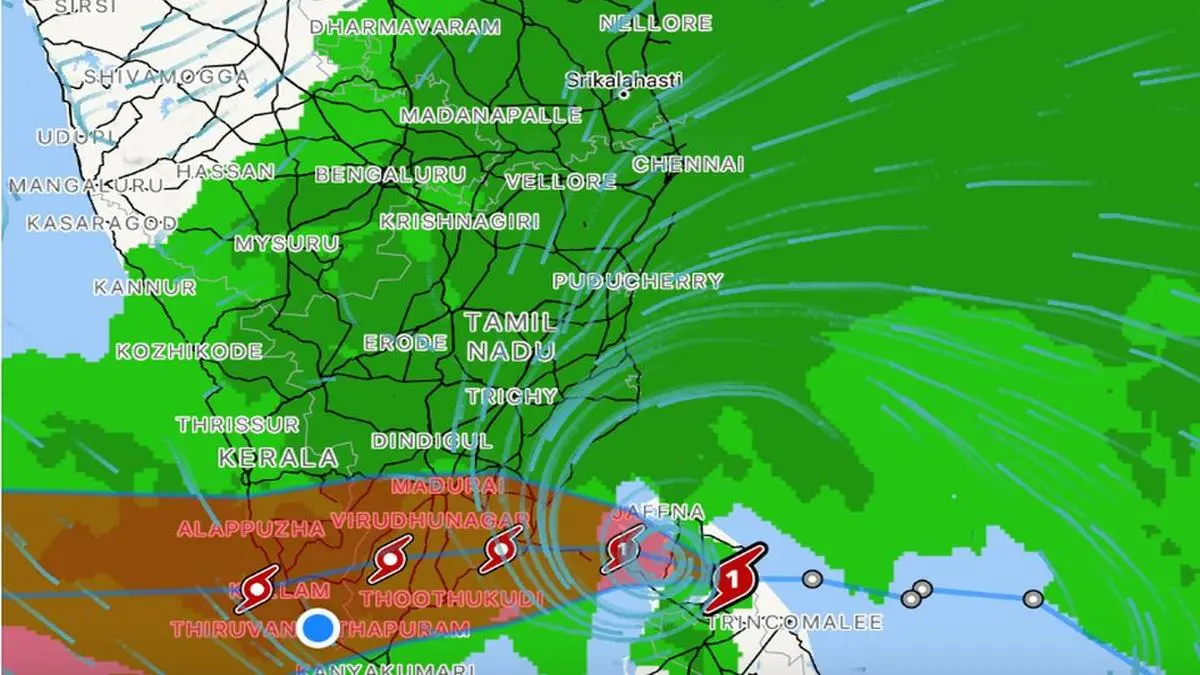 Weather: South Tamil Nadu, Kerala gear up for ‘Burevi’ - The Hindu ...