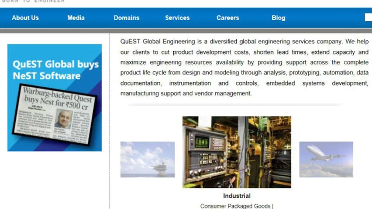 QuEST Global acquires NeST Software - The HinduBusinessLine