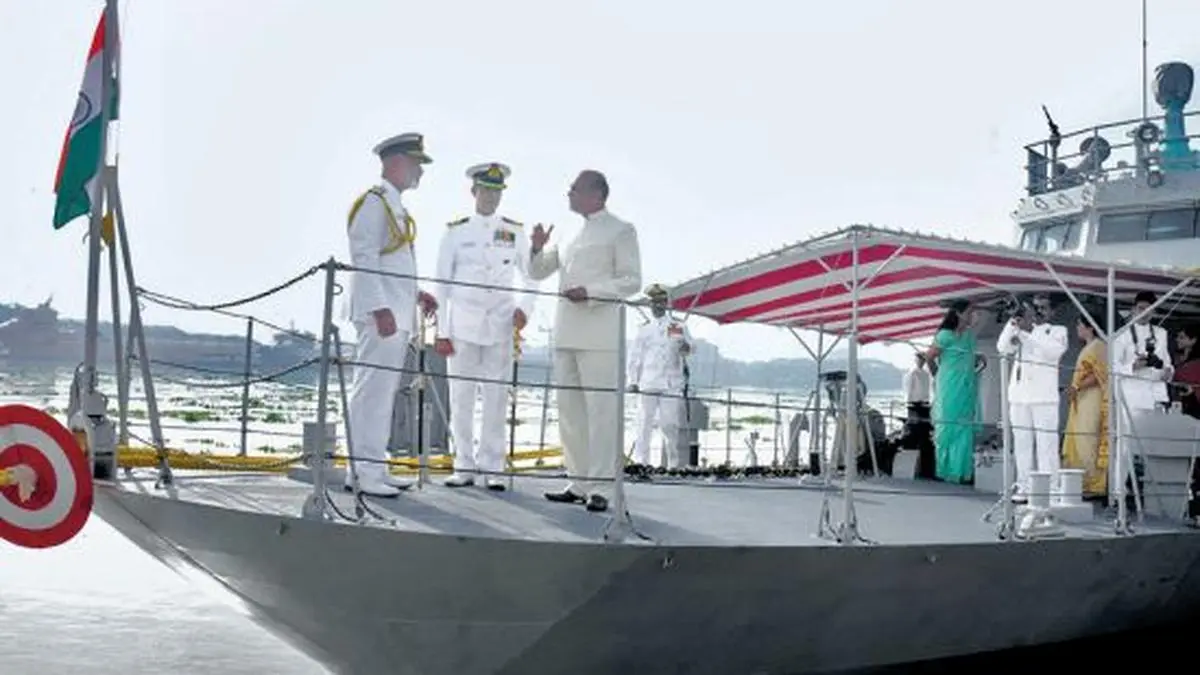 Warship INS Kabra joins Indian Navy - The HinduBusinessLine
