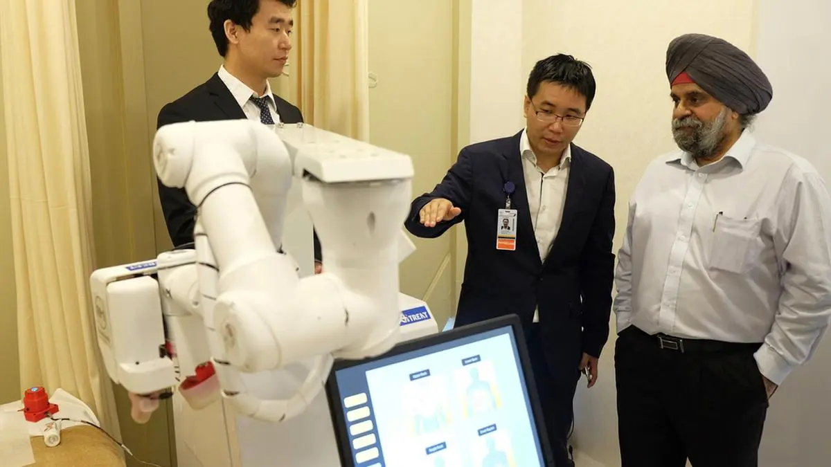 Singapore Firm Designs Robot Masseuse The Hindu Businessline