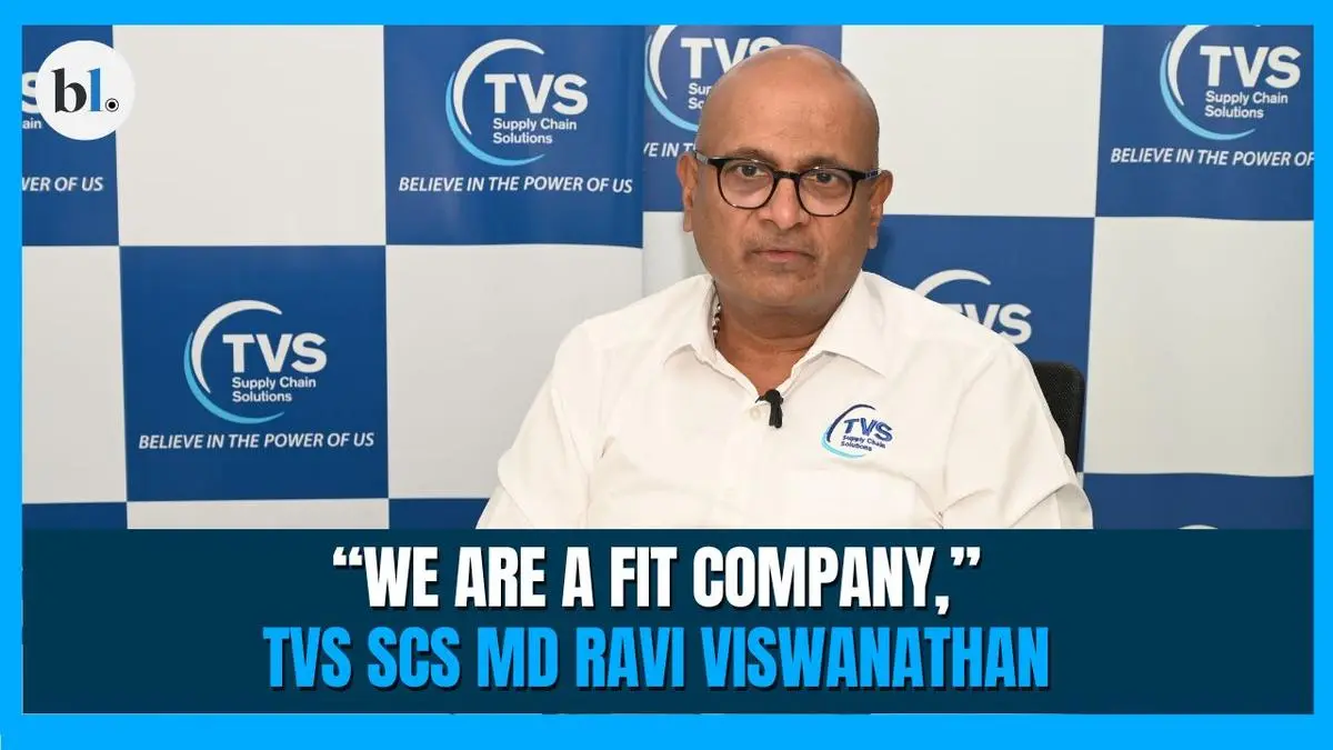 “We are a fit company,” TVS SCS Managing Director Ravi Viswanathan ...