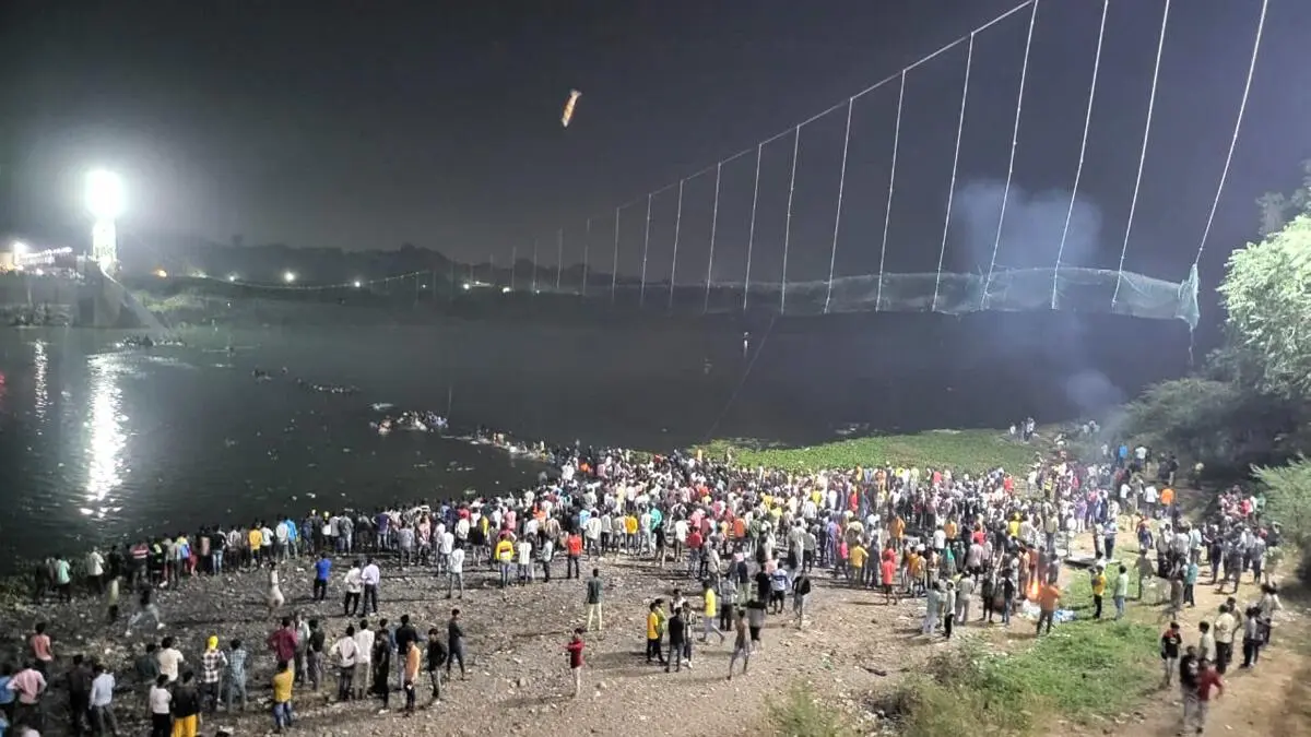 In pictures: Morbi suspension bridge collapse - The Hindu BusinessLine